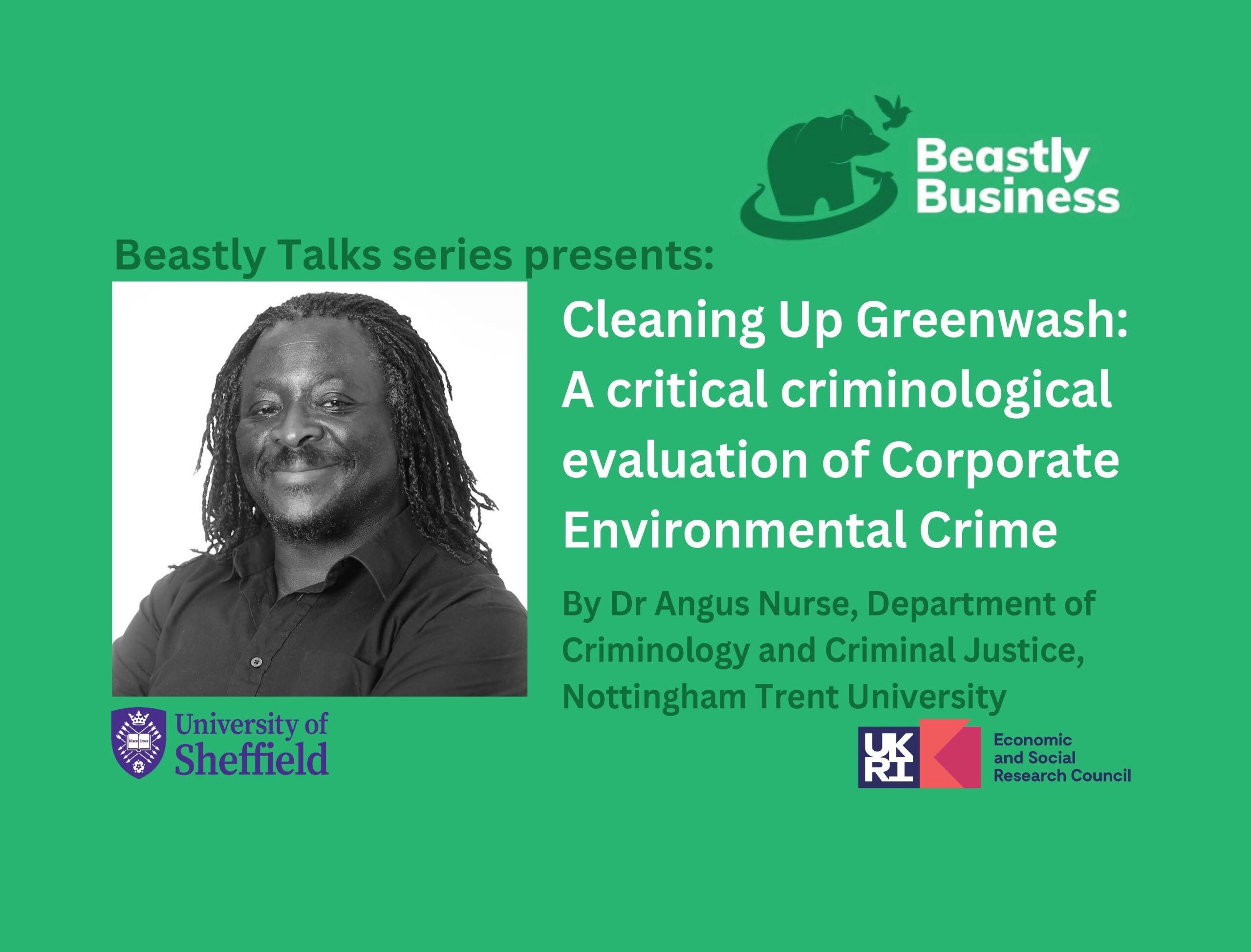 Dr Angus Nurse gives a talk on Corporate Environmental Crime on 14 ...